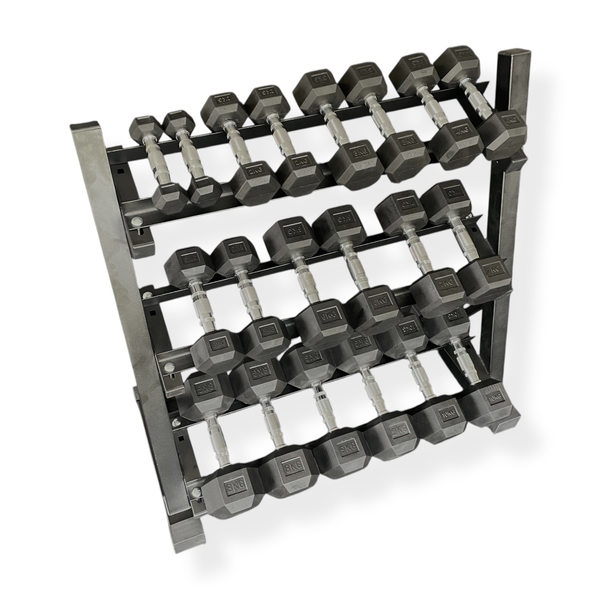 Dumbell set met rek - Padisport